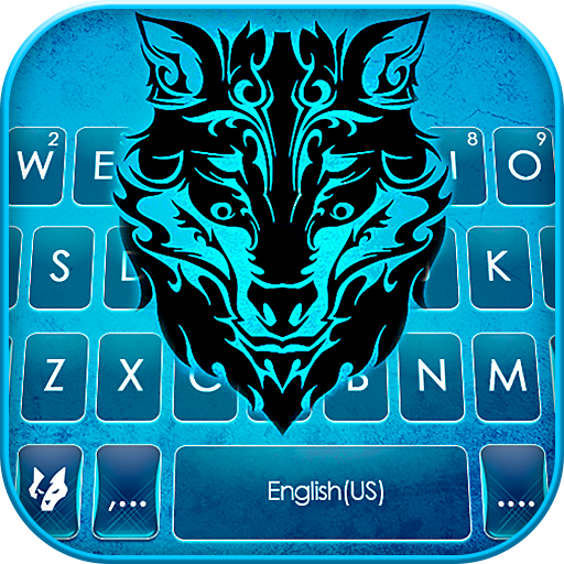 Neon Blue Wolf Theme - Apps on Google Play