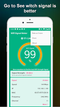 「WiFi Signal Strength Meter Pro」 - Androidアプリ | APPLION