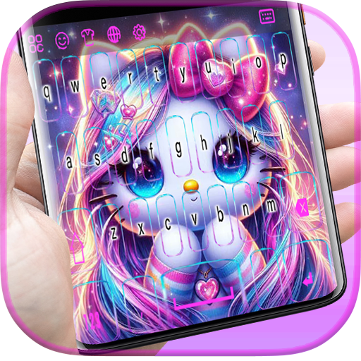 Neon kitty bow Keyboard - Apps on Google Play