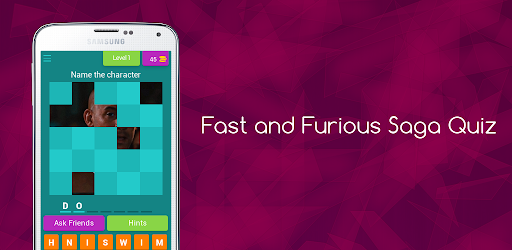 FAST AND FURIOUS SAGA QUIZ Android App