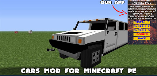 Cars Mod for Minecraft PE Android App