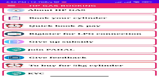 Hp gas online quick booking Android App