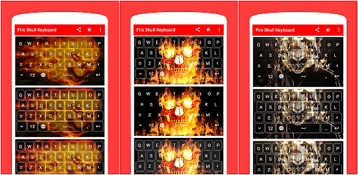 Fire Skull Keyboard Theme Android App