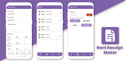 Rent Receipt Maker - Generator Android App