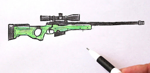 How to draw weapon standoff Android App