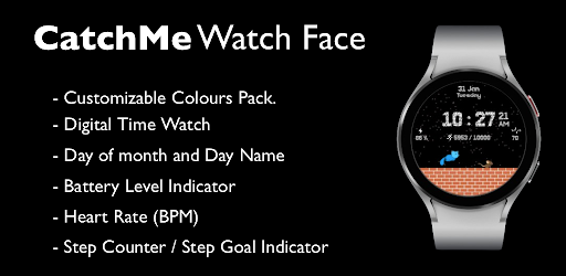 Running Cat Mouse - Watch Face Android App