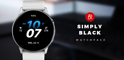 Simply Black Watch Face Android App