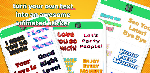 Animated Text Sticker Maker Android App