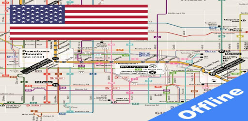 PHOENIX BUS AND RAIL MAP OFFLINE VALLEY METRO Android App
