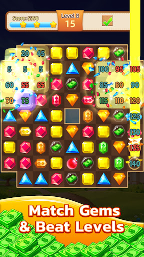 Download and Play Rich Gem Cash:Match & Win on PC (Emulator)