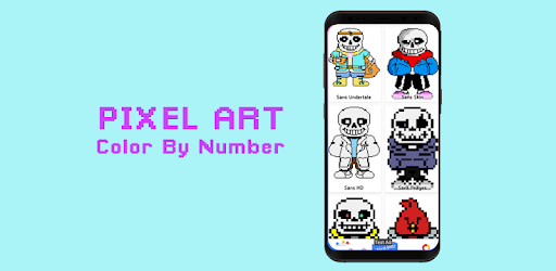 Sans Undertale Color By Number - Paint Coloring Android App