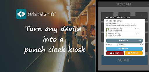 OrbitalShift Punch Clock Kiosk Android App