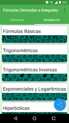 「Fórmulas Derivadas Integrales」 - Androidアプリ | APPLION