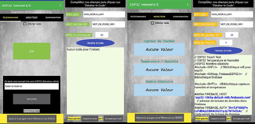 ESP32 Internet E/S Android App