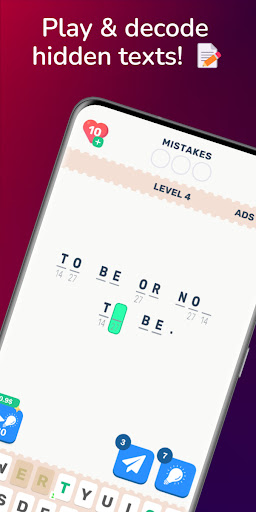 ดาวน์โหลด & เล่น Cryptogram - Mega Words บนคอม PC (โปรแกรมจำลอง)