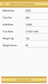 Gold price calculator store