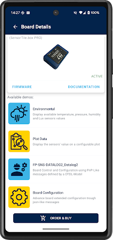 「ST BLE Sensor」 - Androidアプリ | APPLION