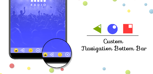 Custom Bottom Navigation Bar Android App