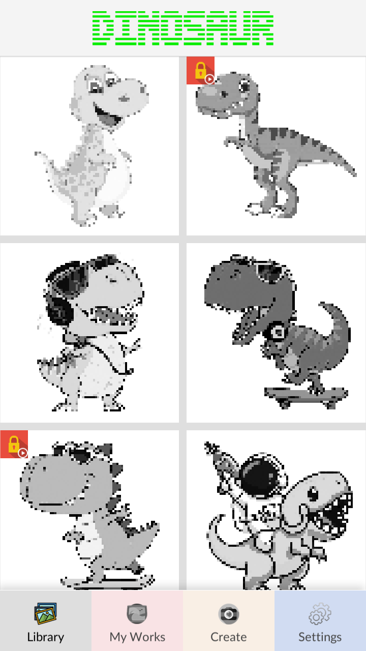 Dinosaur Pixel Coloring Pc버전 다운로드 컴퓨터용 앱플레이어 Ld플레이어