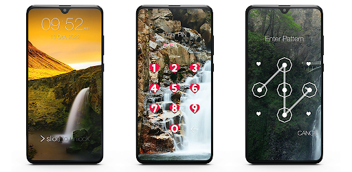 Waterfall Lock Screen Android App