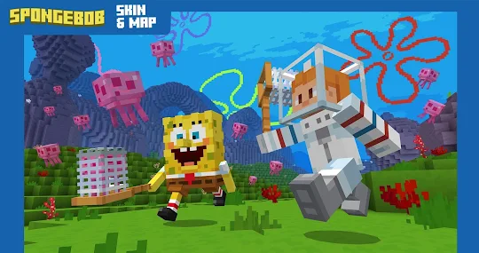 Sponge Bob Mod for Minecraft電腦版下載 - 雷電模擬器