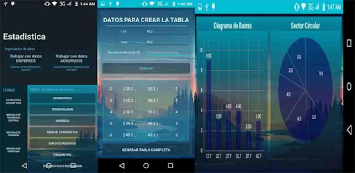 Estadistica Teoria y Calculadora Android App