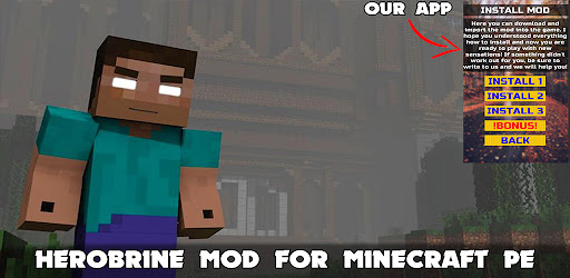 Herobrine Mod for Minecraft PE Android App