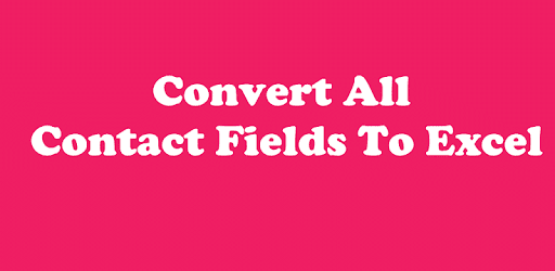 Contact To Excel Android App
