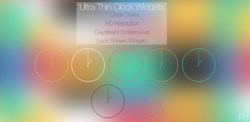 Ultra Thin Clock Widgets Android App