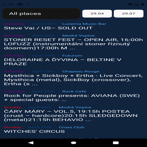 Prague Rocks - Aplicaciones en Google Play