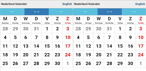 Nederland Kalender Android App