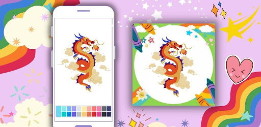 Offline Coloring Book: Dragon Android App