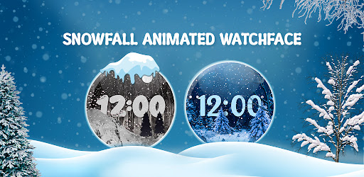 Animated Snowfall Watch faces Android App
