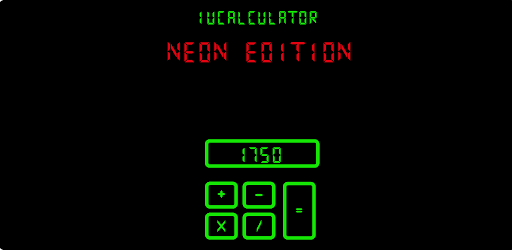 iUcalculator neon calculator Android App