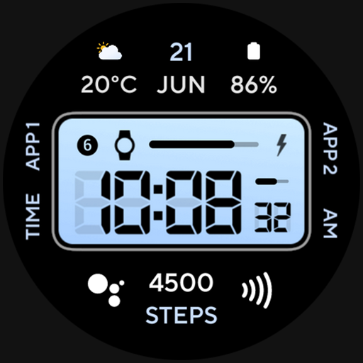 Awf Retro Digital: Watch face - Apps on Google Play