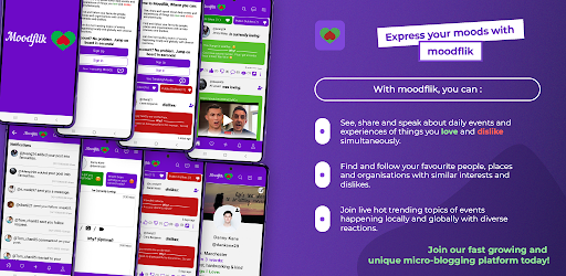 Moodflik - Express your moods. Android App