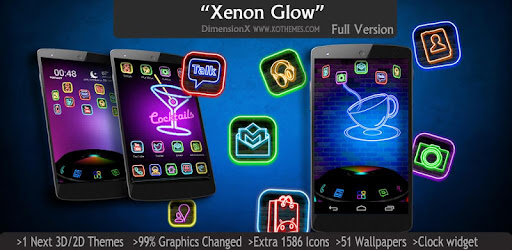 Xenon Glow Next Launcher Theme Android App