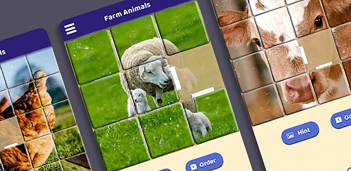 Farm Animals Sliding Puzzle Android App