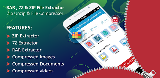 File Extractor & Zip Maker (Rar , 7z , Zip) Android App