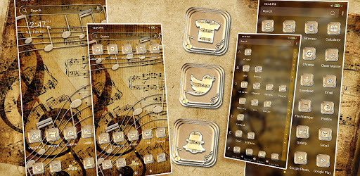 Musical Note Launcher Theme Android App
