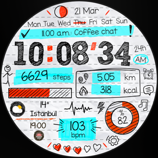 Paper of Time - Watch Face - Aplicaciones en Google Play
