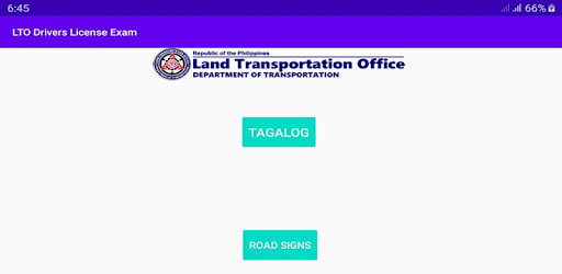 LTO Driver License Exam Android App