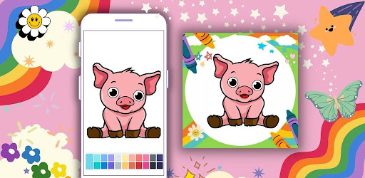 Offline Coloring Book: Pig Android App