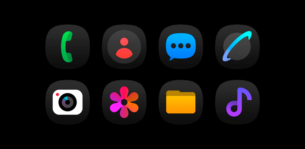 OnePro (Dark) - Icon Pack - Latest version 1.3.7 for Android App ...