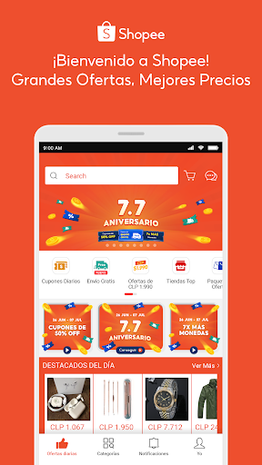 7.7 Aniversario de Shopee - Overview - Google Play Store - Chile