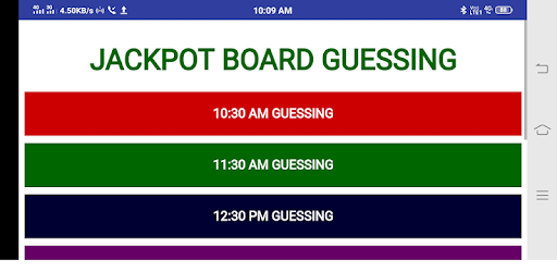 Jackpot Board Guessing