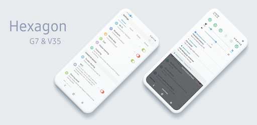 [UX7] Hexagon Theme for LG V35 G7 Pie Android App