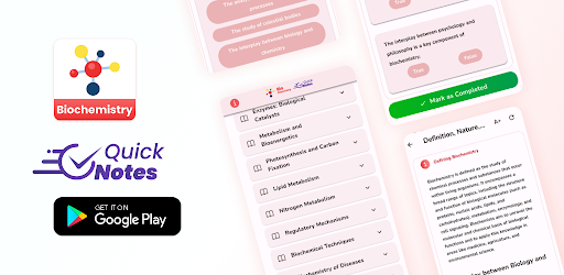 Biochemistry Quick Notes Android App