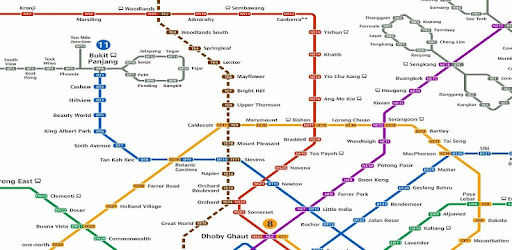 Singapore MRT LRT Maps SBS Bus Android App