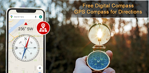 Free Digital Compass - GPS Compass for Directions Android App